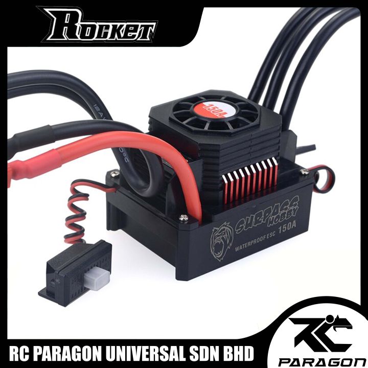 Surpass Hobby 150A Waterproof Brushless ESC Sensorless Speed Controller ...
