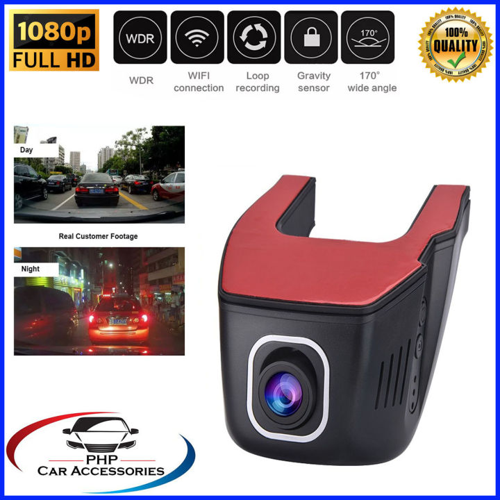 RS400 170°Wide Angle WiFi Car Recorder WiFi + App Hd 1080p Dash Cam USB ...