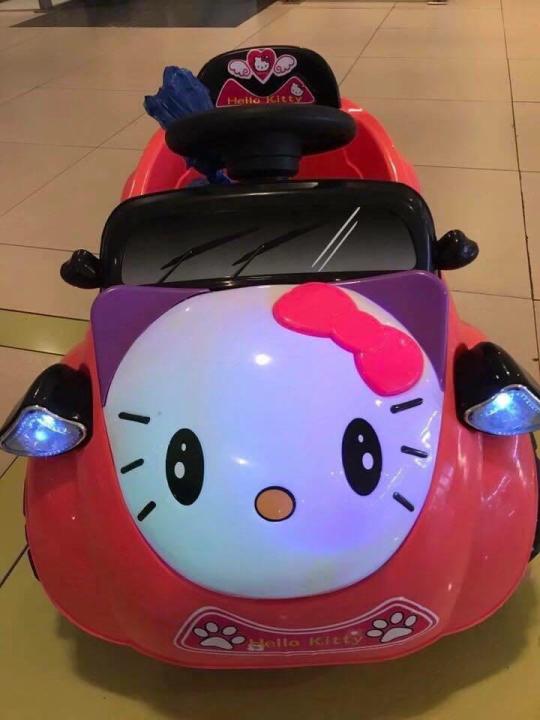 Mini Blue Hello Kitty Toy Car With Remote Control Kids Ride On | Lazada PH