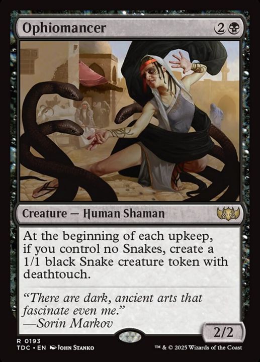 MTG Singles: Ophiomancer NM Black TDC Tarkir: Dragonstorm Commander ...