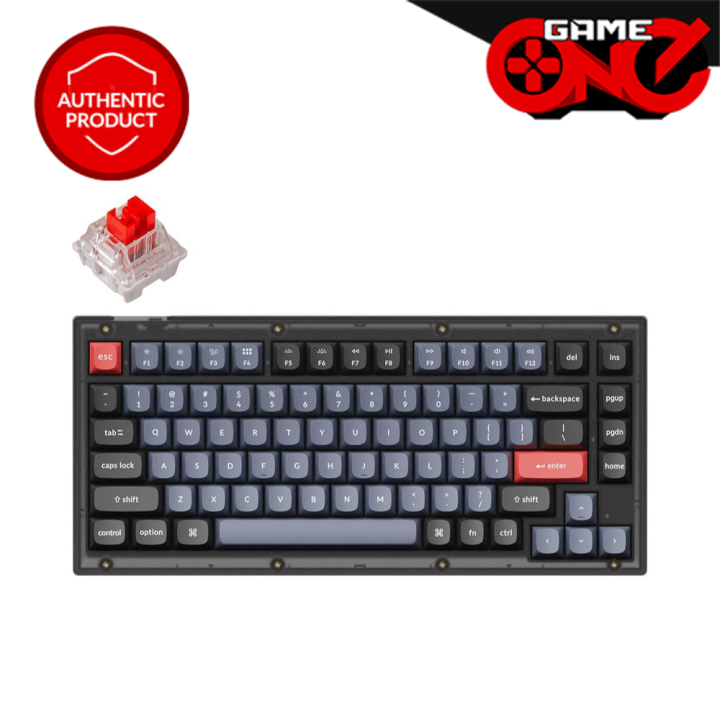 Keychron V1 QMK 84 Keys Fully Assembled Custom Mechanical Keyboard ...