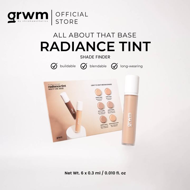 GRWM Cosmetics Shade Finder - Radiance Tint | Lazada PH