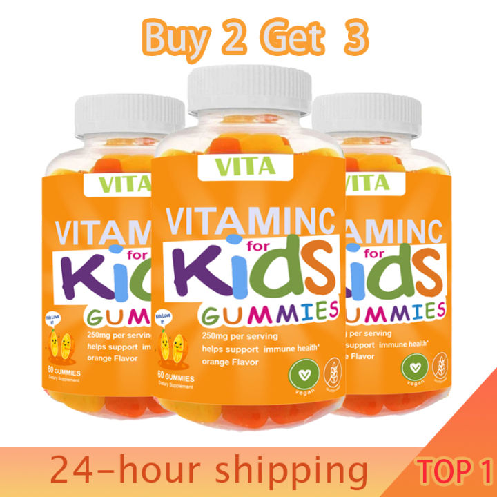 VITA Vitamin C Vegan Gummies 250 MG Support Immune Defenses Vitamin C ...