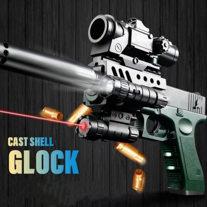 Children's toy shell ejection soft bullet gun can launch toy guns ...