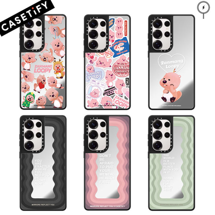 เคสกระจก CASETiFY Zanmang Loopy ของแท้พร้อม Magsafe สำหรับ Samsung ...