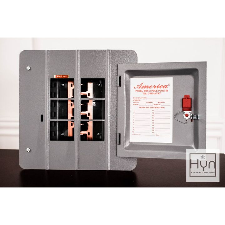 Copper Panel Box 4 Branches 6 Holes America 2 Pole Plug-In Plugin ...