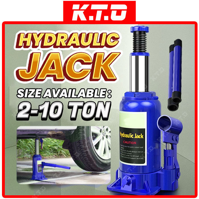 2 / 3 / 5 / 8 / 10 Ton Hydraulic Bottle Jack Heavy Duty Automotive Car ...