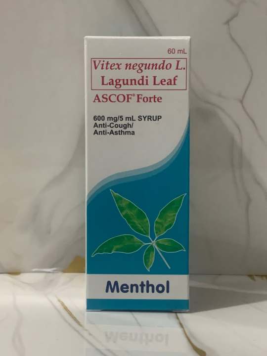ASCOF FORTE 600MG/ 5ML SYRUP VITEX NEGUNDO L., LAGUNDI LEAF / ANTI ...