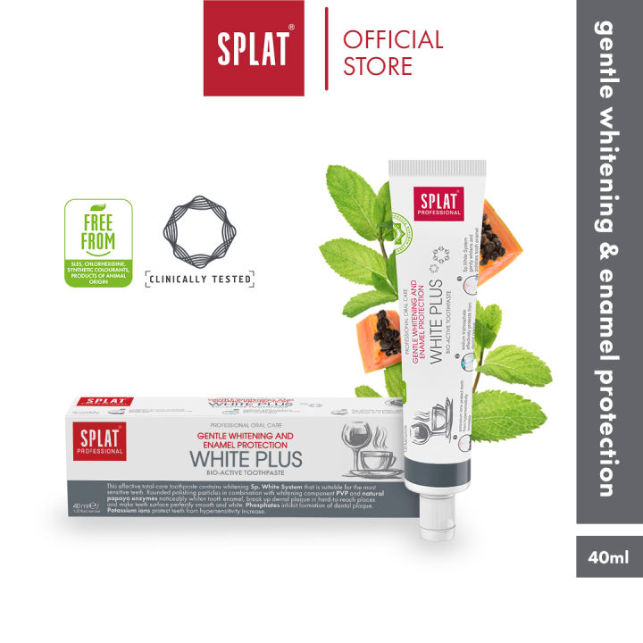 SPLAT Professional Series White Plus Toothpaste [40ml] EXP Aug 2025 ...