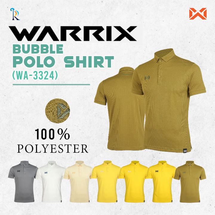 เสื้อโปโลผู้ชาย เสื้อโปโลแขนสั้น เสื้อกีฬาผู้ชาย เสื้อโปโล WARRIX รุ่น WA3324 WA-3324 (WA-PLA024 ...