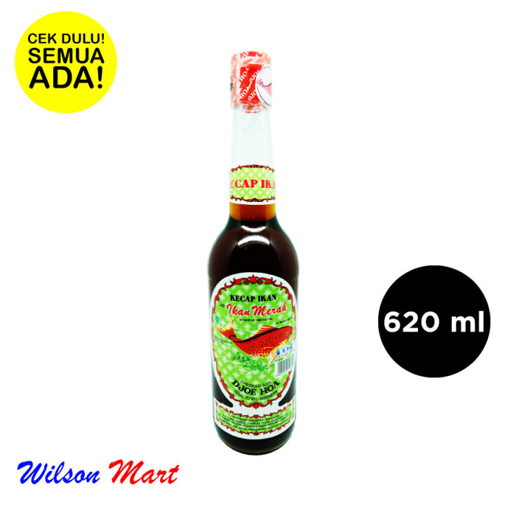 KECAP IKAN CAP IKAN MERAH DJOE HOA 620 ML BOTOL | Lazada Indonesia