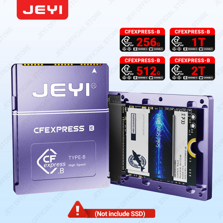 JEYI CF-Express Type-B to 2230 NVMe M.2 SSD Adapter, PCIe 4.0 Expansion ...