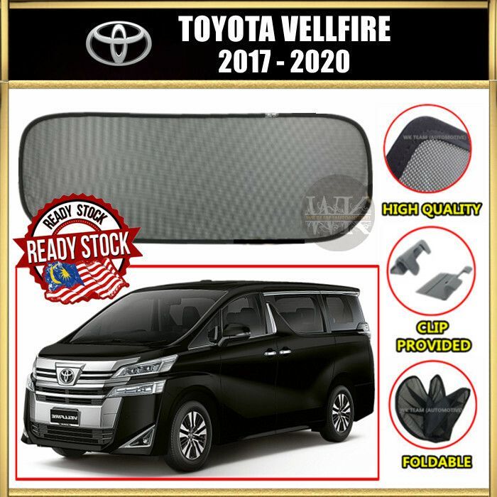 Toyota Vellfire 2015 - 2017 Rear Windscreen Window Sun Shade Sunshade ...