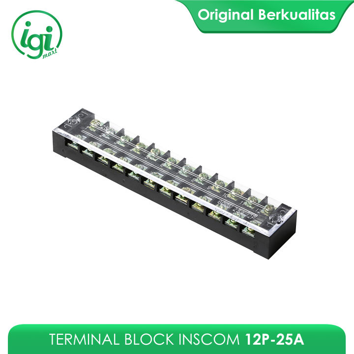 TERMINAL BLOK 12 POLE 25A / TERMINAL BLOCK TB-2512 TB SERIES | Lazada Indonesia