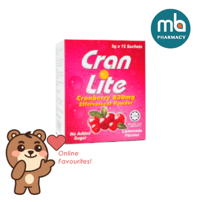 [Exp: Nov 2025] CRAN-LITE EFFERVESCENT SACHET 5G X 12'S | Lazada