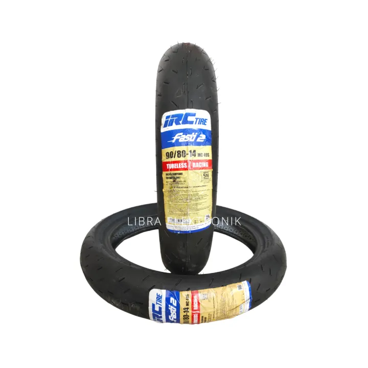 IRC FASTI 2 90/80-14 RACING SOFT COMPOUND TUBELESS MATIC - BISA COD ...
