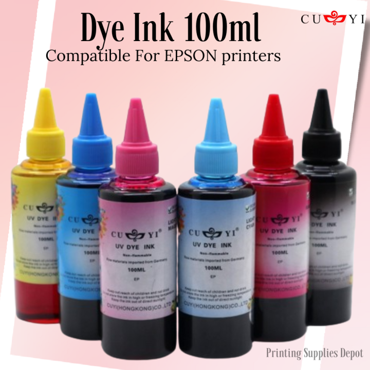 [PSD] Continuous Refillable Dye Ink for Inkjet Printer 100ml | Lazada PH