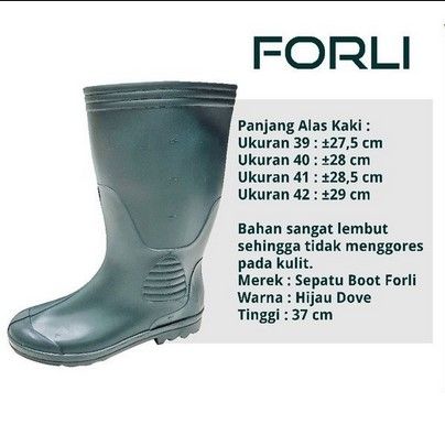Sepatu boot karet panjang ukuran 39 sampai 42 | Lazada Indonesia
