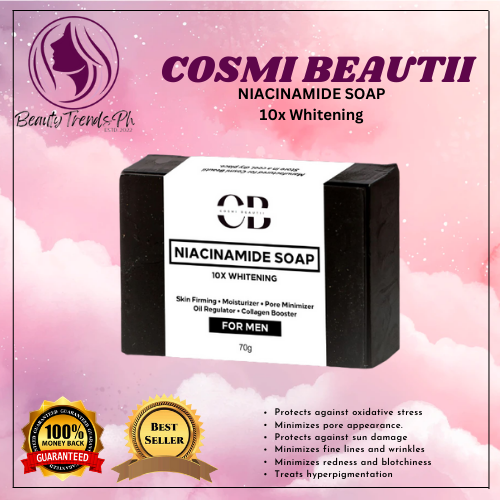 Cosmi Beautii Niacinamide Soap Cb Soap 10x Whitening For Mens Face