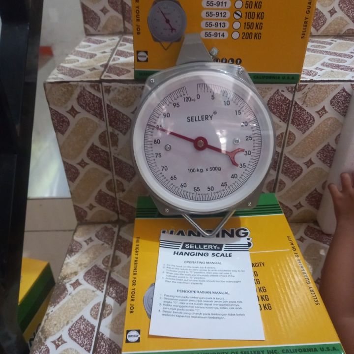 Timbangan Gantung Besi Jarum Sellery 150kg 150 kg | Lazada Indonesia