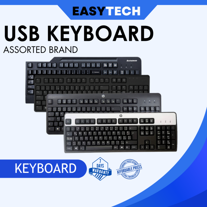EASYTECH | Original USB Heavy Duty Assorted Brand Keyboard (Secondhand ...