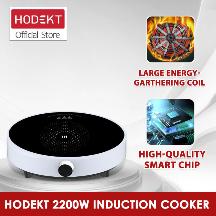 HODEKT Electric Induction Cooker 2200W New Round Designed High Power ...