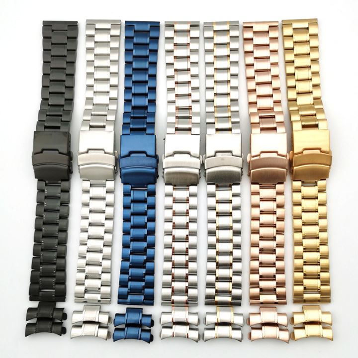 Curved End Metal Stainless Steel Strap for Seiko SKX007 SKX009 Diver ...
