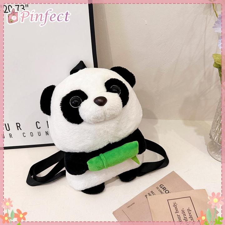 Pinfect Girls Backpack Cute Cartoon Panda Backpack Kids Plush Doll ...