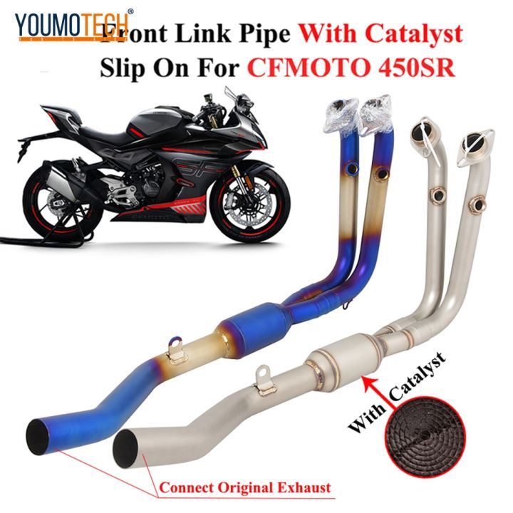 51MM Slip On For CFMOTO 450SR 450 SR Motorcycle Exhaust Systems Escape ...