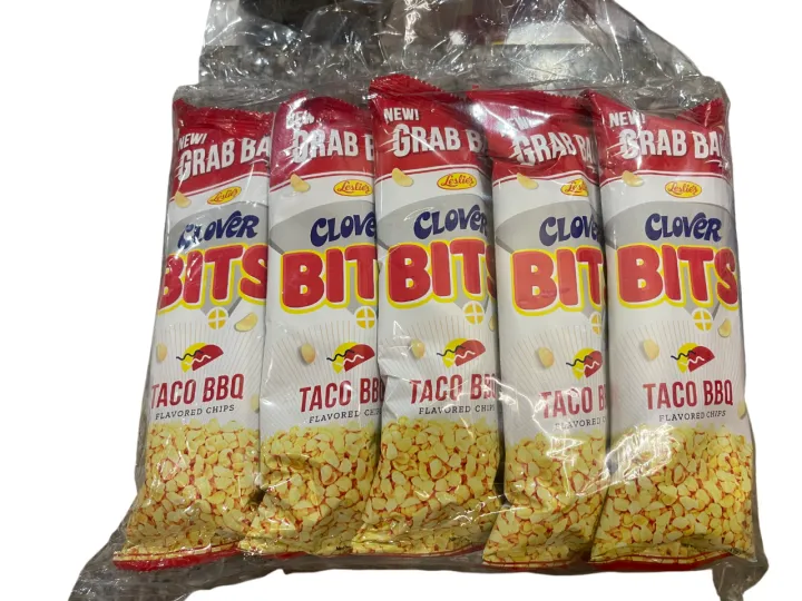 Grab Bag Clover Bits Taco Bbq Flavored Chips 35g (10pcs) | Lazada PH