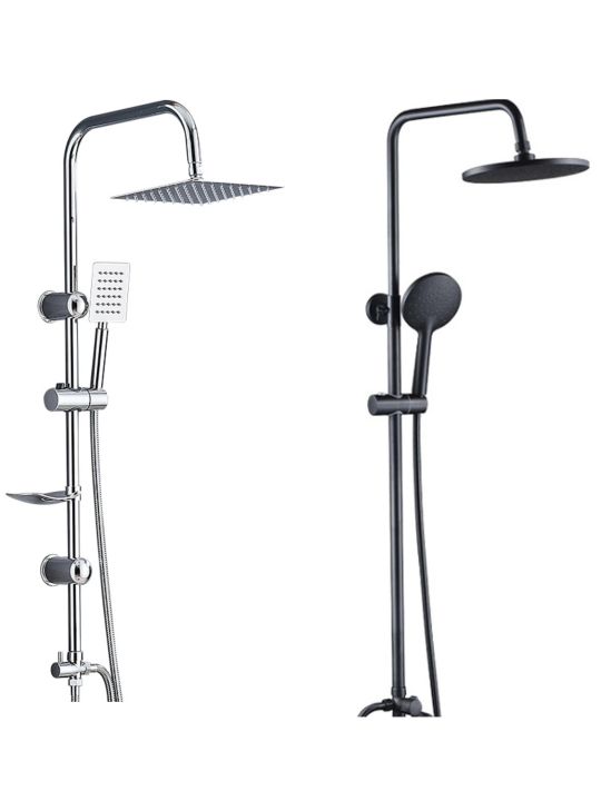 Shower Tiang Set Panas-Dingin Set shower kamar mandi tanpa keran ...