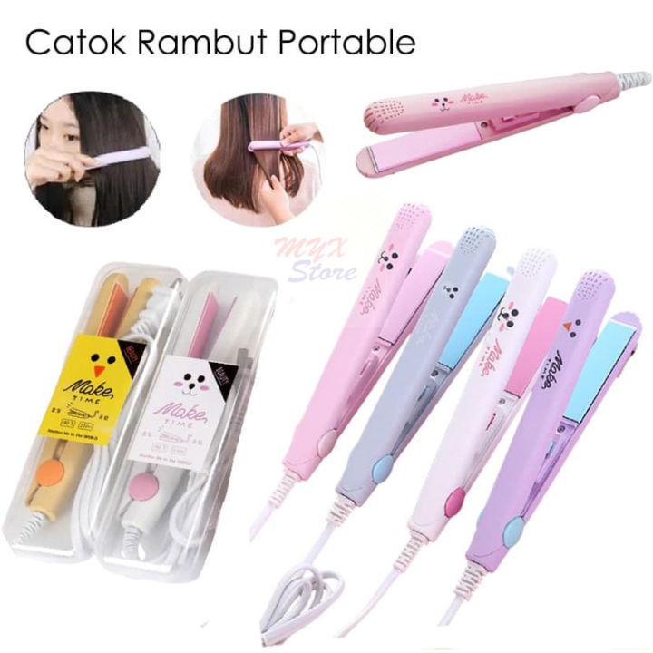 MYX Store Catokan Mini Karakter 2in1 Catok Keriting Lurus Curly Catok ...