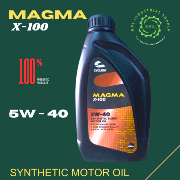 Cyclon Magma X-100 5W-40 1L Synthetic Blend Motor Oil Keeps Engine ...
