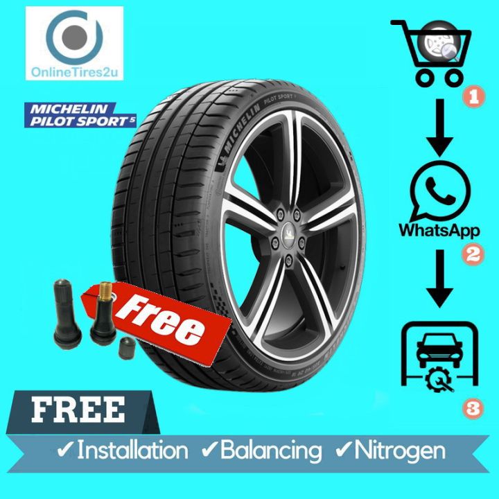 215/45R17 - Michelin Pilot Sport PS5 (With Installation) | Lazada