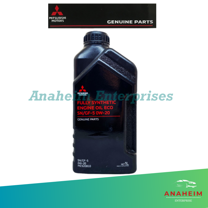 Mitsubishi Mirage, Xpander Motor Oil Fully Synthetic Eco (SN/GF-5 0W-20 ...