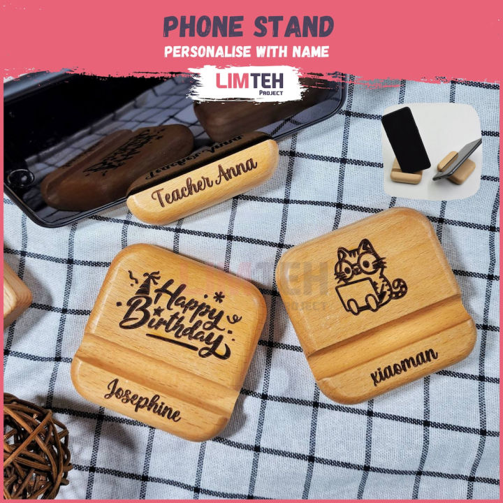 Personalised handphone stand Customised phone holder Farewell Gifts ...