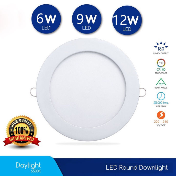 6W 9W 12W Led Downlight Pin Light Recessed Panel Light Ultra-thin ...