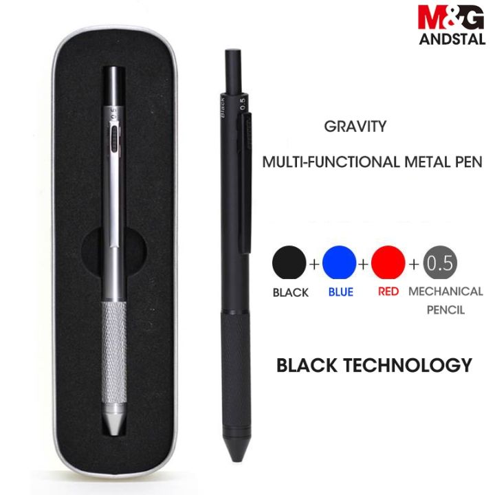 M G 3 1 MultiFunction Metal Ballpoint Pen 3 Colors With Mechanical ...