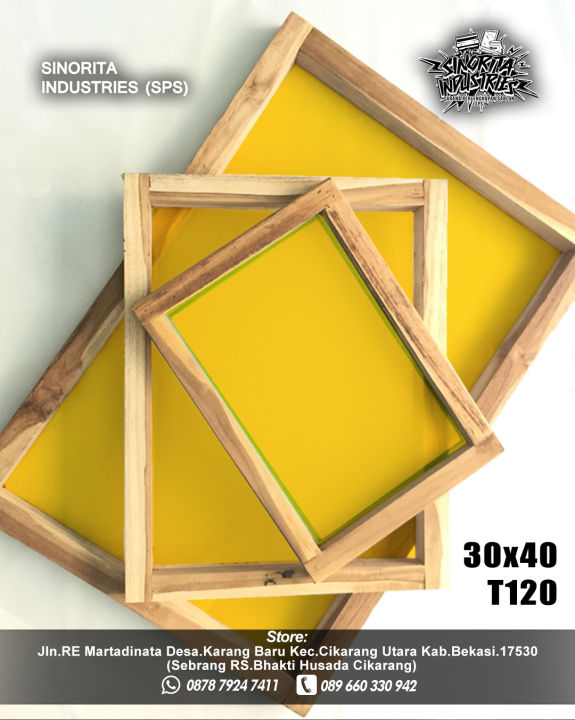 Screen Sablon Kayu 30 x 40 T120 | Lazada Indonesia