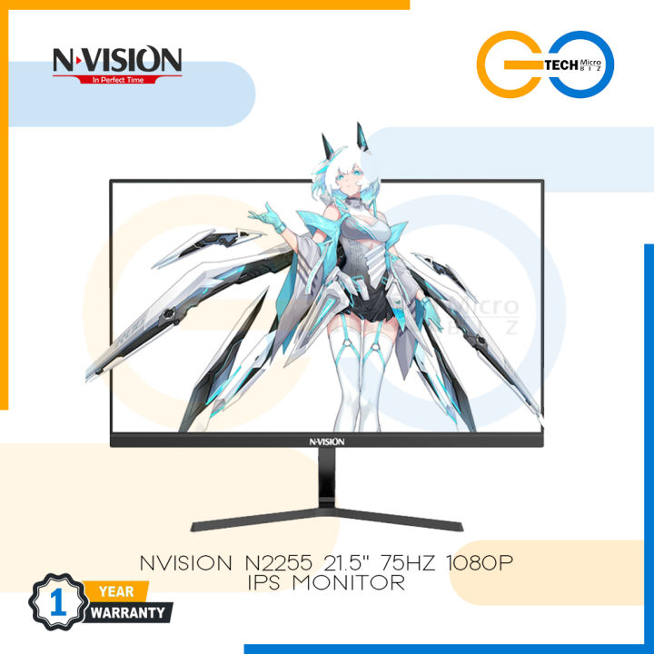 Nvision N2255 B 21.5" 75Hz HD 1920 X 1080 IPS Monitor | Lazada PH