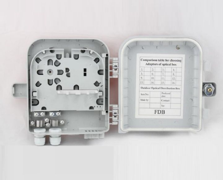 8 cores Fiber Cable Distribution Box FTTH 8 ports Optical fiber splice ...