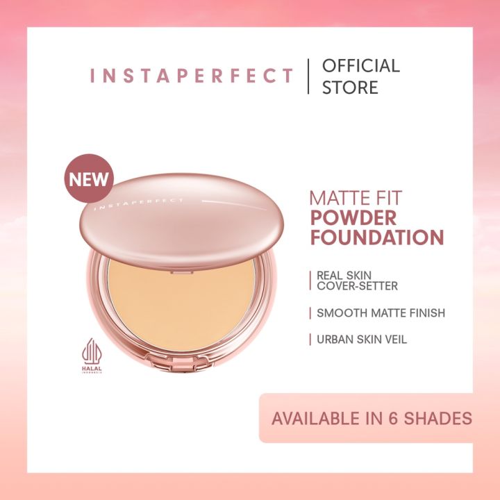 Wardah Instaperfect MATTE FIT Powder Foundation 13 g - Bedak | Lazada ...