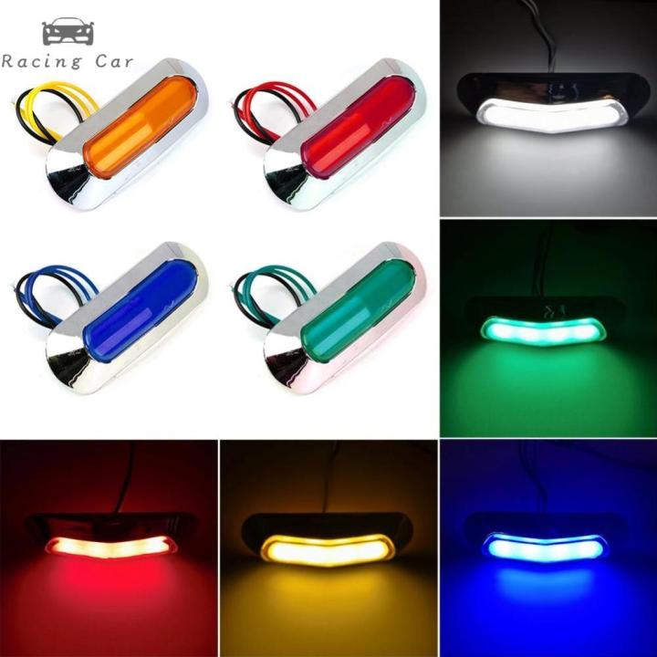 Racingcar ไฟข้างรถบรรทุก LED 12V/24V,ไฟติดรถยนต์เตือนโคมไฟท้ายรถรถพ่วง ...
