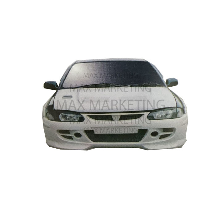 PROTON SATRIA FRONT BUMPER GTI (FIBER GETAH ) SKIRT LIP BODYKIT | Lazada