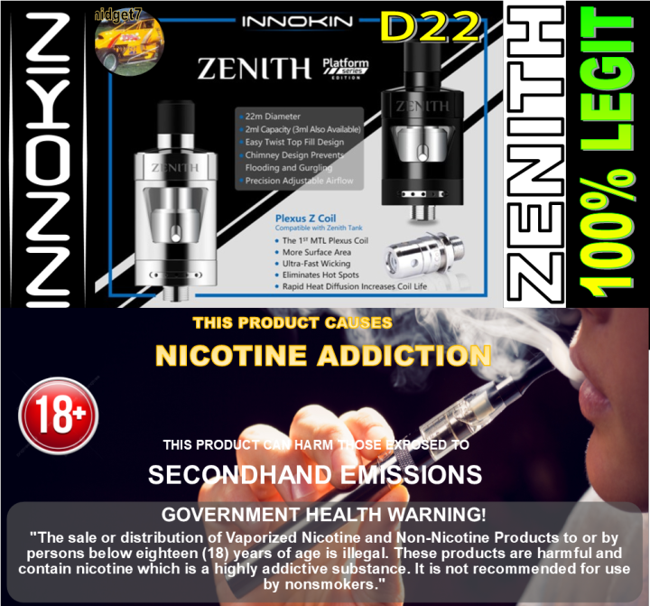 Innokin Zenith D22 Sub ohm Tank | Lazada PH