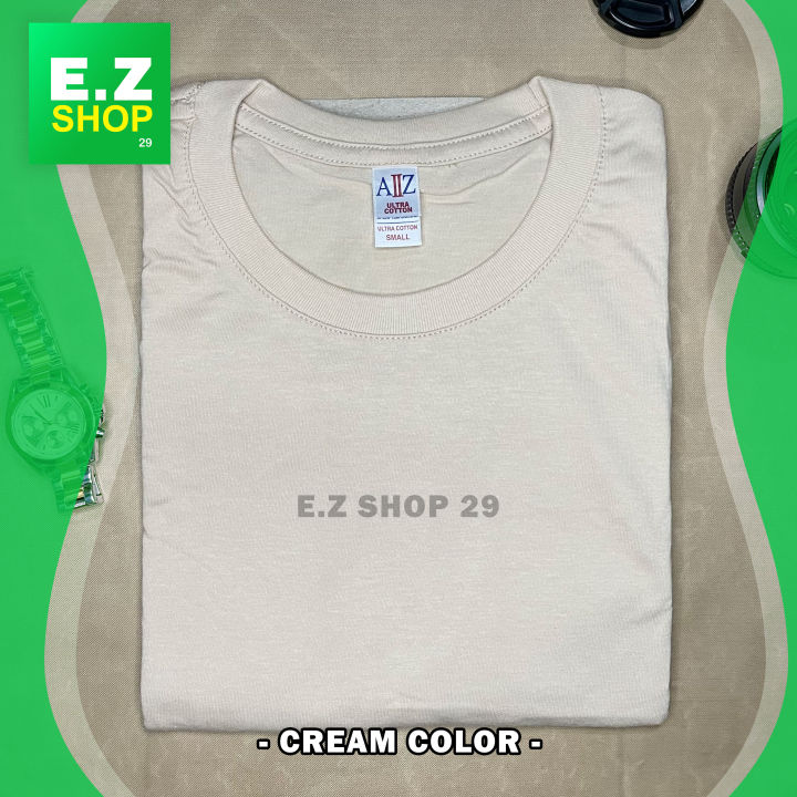 AIIZ / A2Z Ultra Cotton Plain Shirt UNISEX sizes CREAM COLOR | Lazada PH