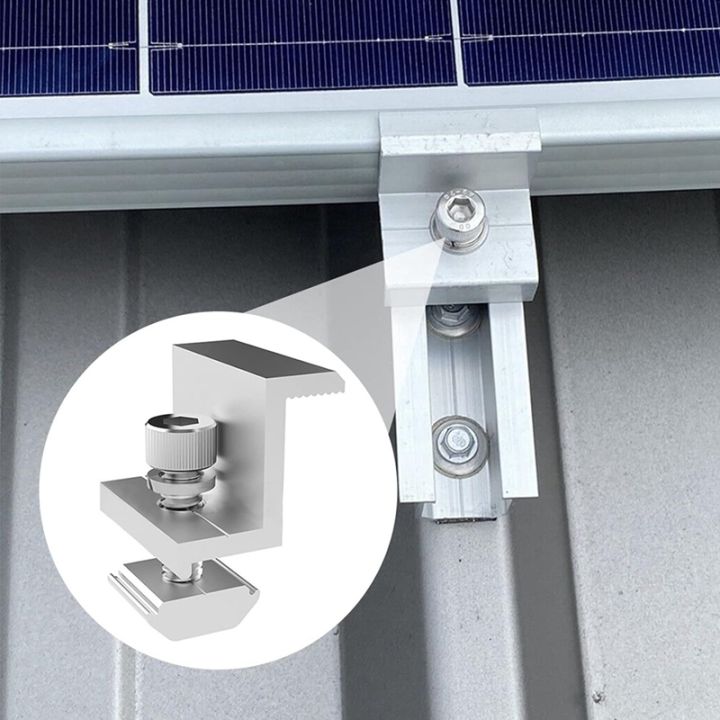 (TGZF) Solar Panel Bracket U-Rail Roof Rail Connector Bracket Roof ...