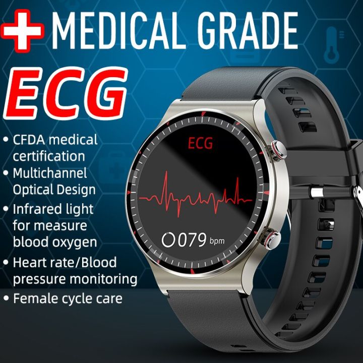 G08 Smart Watch PPG+ECG 24H Heart Rate Blood Oxygen Sleep Monitor ...