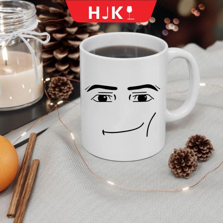 HJKL สร้างสรรค์และสร้างสรรค์ แก้วแสดงสีหน้า แบบพกพาได้ พอร์ซเลน แก้วรูป ...