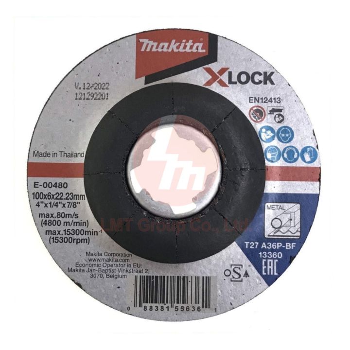 MAKITA E-00505 Thin Cut off Wheel (Flat) 4″ 100×1.2×22.23mm A60T X-Lock ...